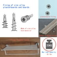 70 Pcs Plasterboard Fixings Heavy Duty,Metal Wall Plugs and Screws,Self ...