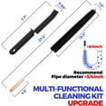 3 Pcs Dryer Vent Cleaner Kit 304 Stainless Steel Replacement Lint Brush ...