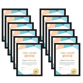 Mainstays 4x4 Front Loading Gallery Wall Picture Frames, Black, Set of ...