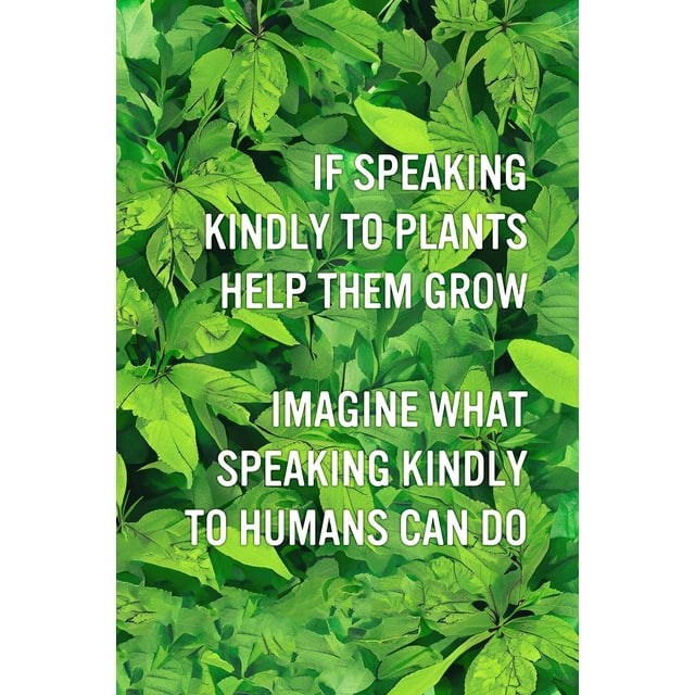 Speaking Kindly Positive Motivational Wall Art Print - 12" x 18" Art ...