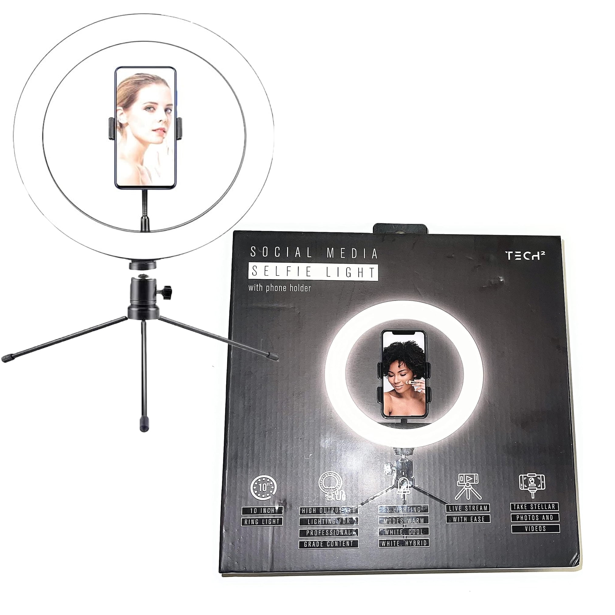 Tech2 Social Media Selfie Light (Table Top) - Walmart.com