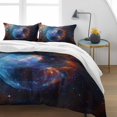 4 Piece Duvet Cover Set Twin, Mysterious Planet Outer Space Soft ...