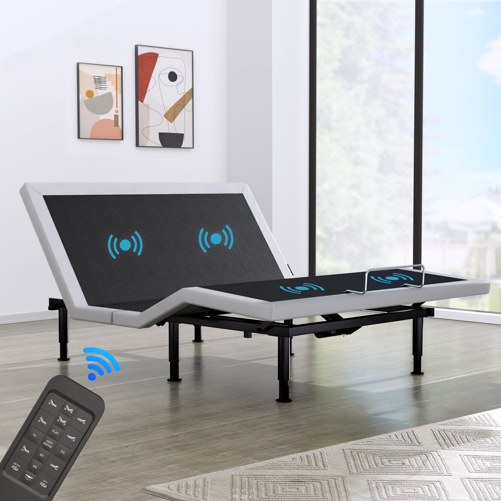 Click here for Yiree Queen Adjustable Bed Base Frame  Massage & W... prices