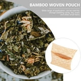 Practical Bamboo Tea Box Bag Storage Bags Snack Wicker Candy Hand Woven ...