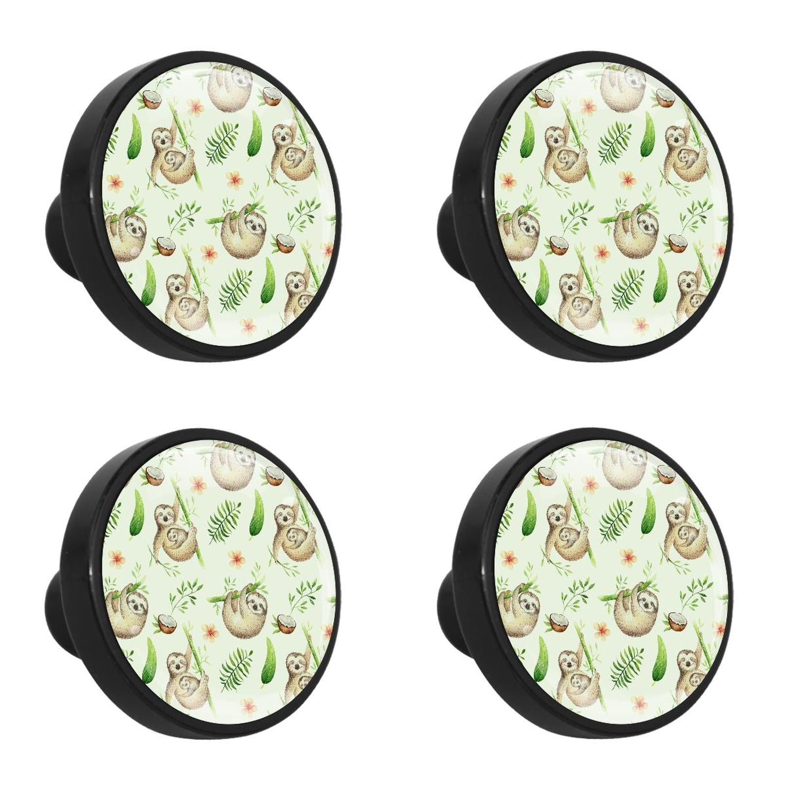 4 Pcs Sloth Animal Cute Knobs for Kitchen Cabinet Cupboard Dresser ...