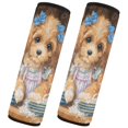 2 Car Seat Belt Covers S Size 6.5*6.5 Inches Car Seat Belt Shoulder Pad ...