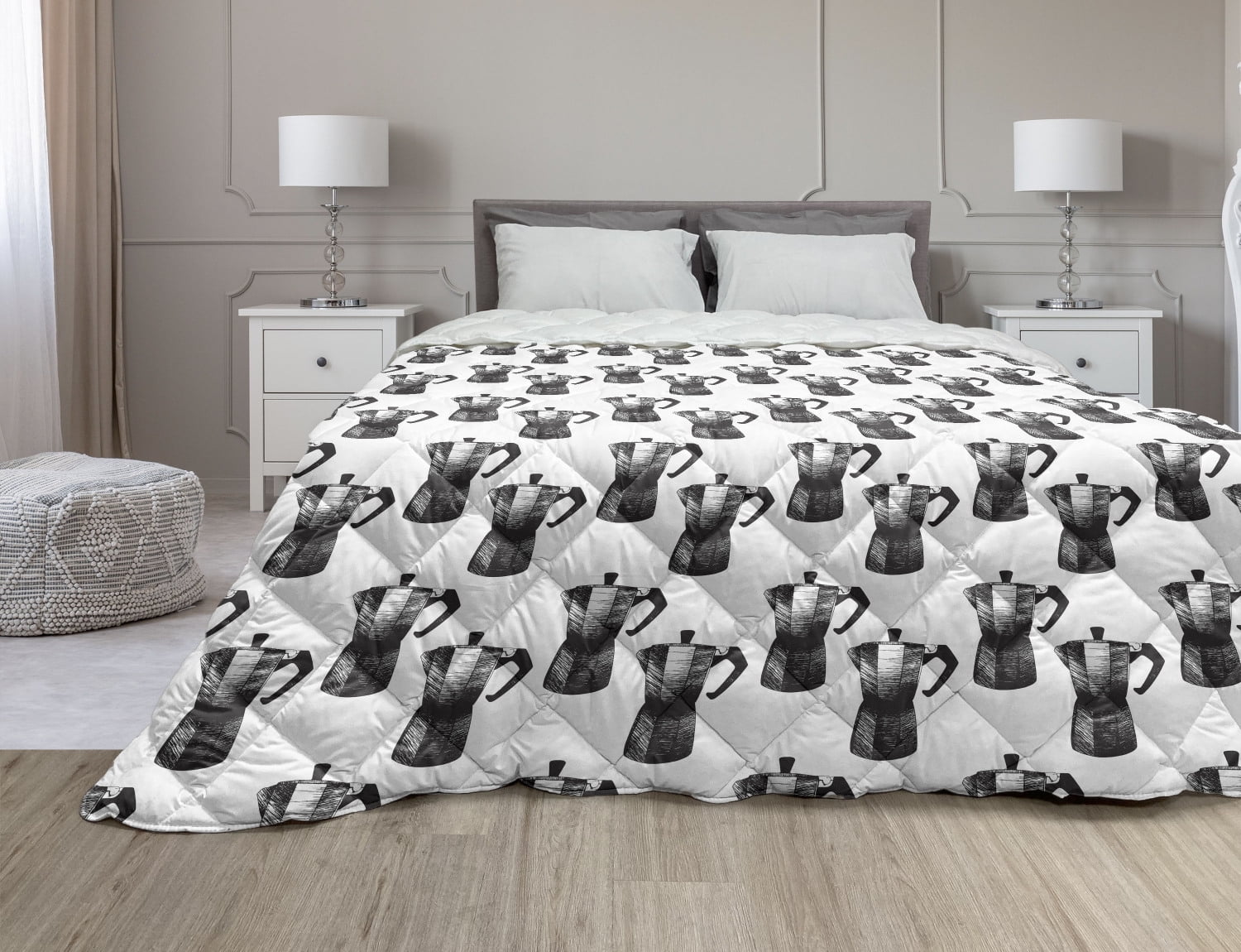 Hearts Down Alternative Comforter Rhythmic Sponge Print Look Cutsy