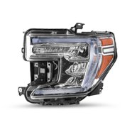 RVNI For 1999-2006 GMC Sierra Yukon XL LED DRL Black Headlights Bumper ...