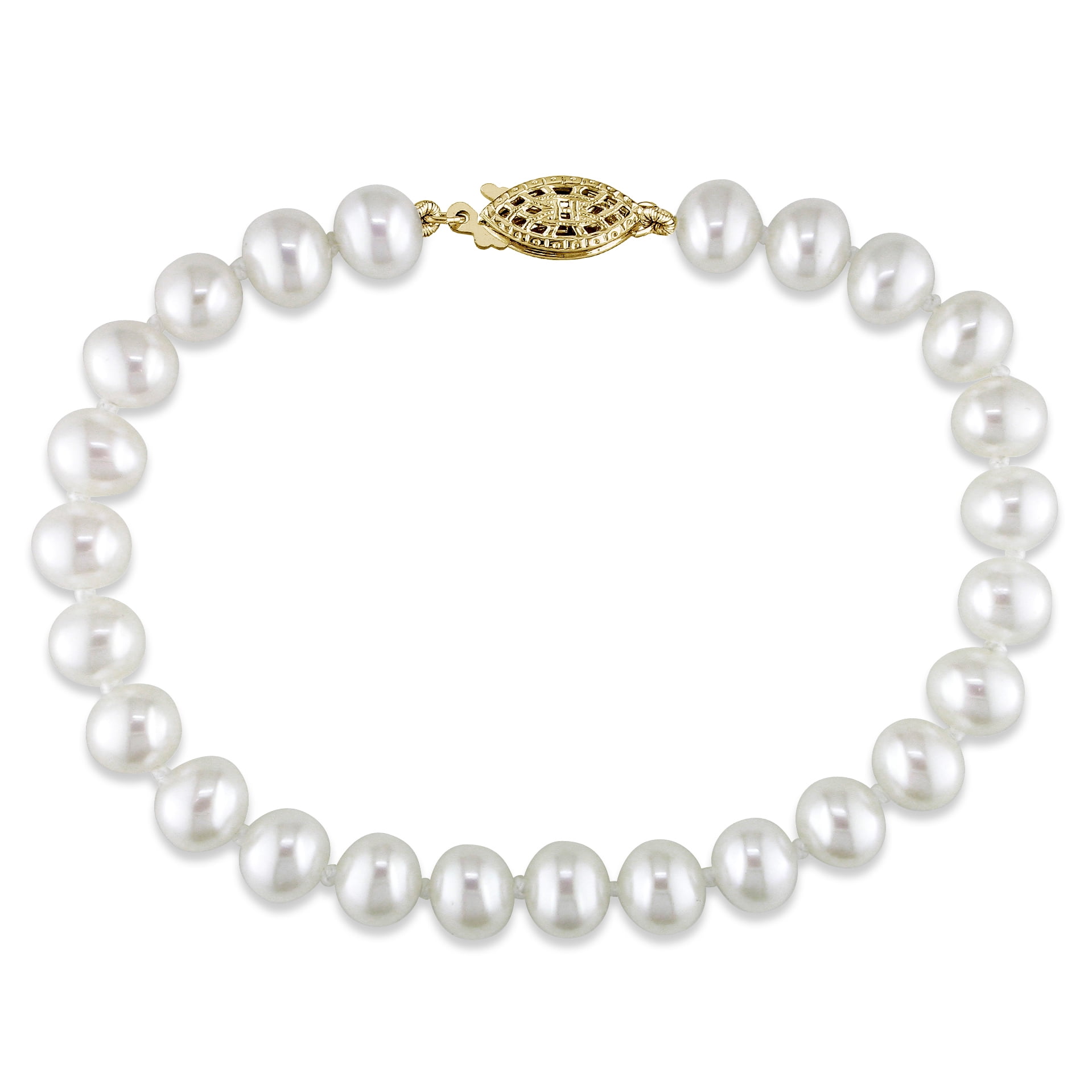 Click here for Miabella 6-7mm White Cultured Freshwater Pearl 14k... prices