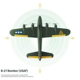 Gytobytle B-17 RC Bomber Plane, Ready to Fly, Easy to Fly Electric ...