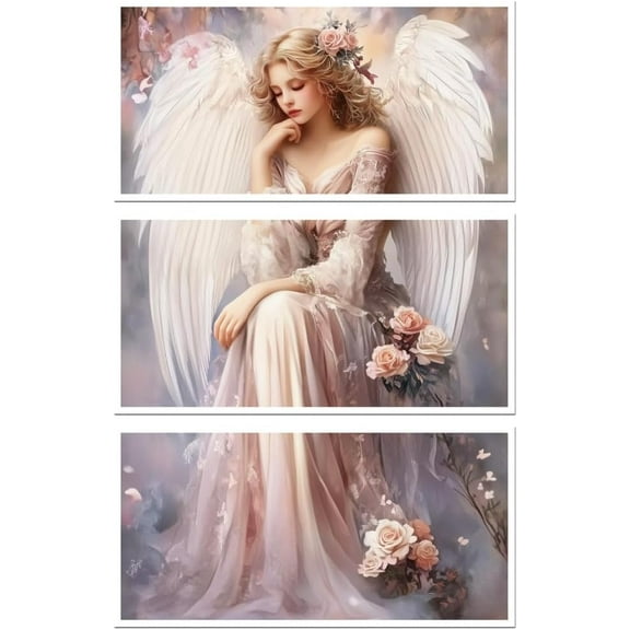 Colorful Rub on Transfer Decal Sticker for Furniture Craft Decor 6"x12" Watercolor Bees 3Pcs ...