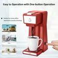 2-in-1 Slim Single Serve Coffee Maker for K Cup & Ground Coffee, 14 Oz ...