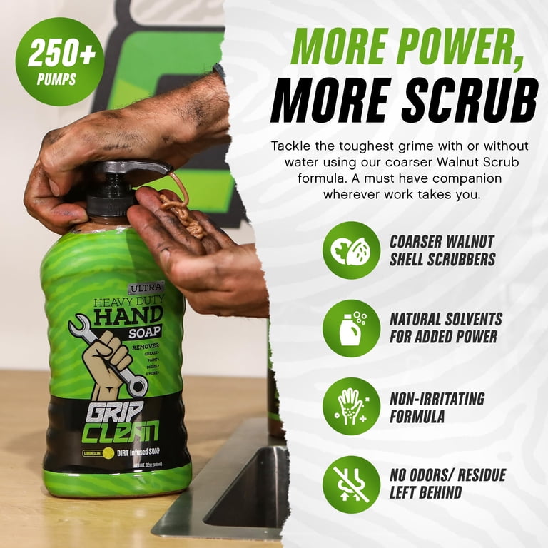 Grip Clean Heavy-Duty Hand Cleaner For Mechanics With... Hand Gripper