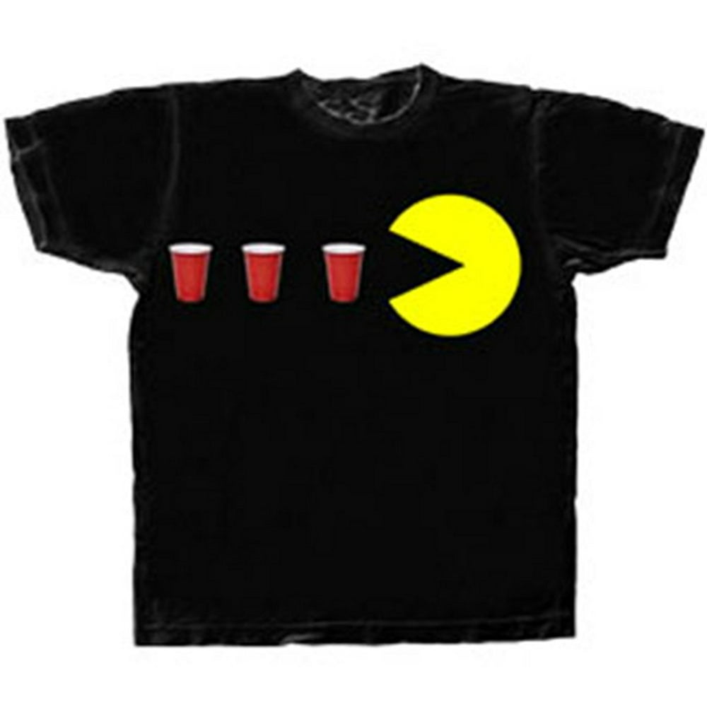 Pac Man - Pac-Man Red Cup Power Up Adult T-Shirt - Walmart.com ...