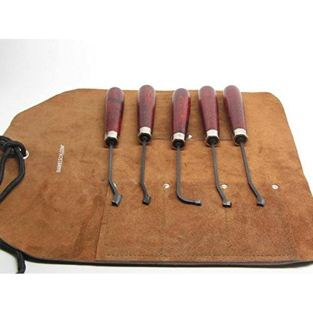 5pc Ramelson Ullman Doiron Single Lined Carbide Tipped Checkering Tool ...