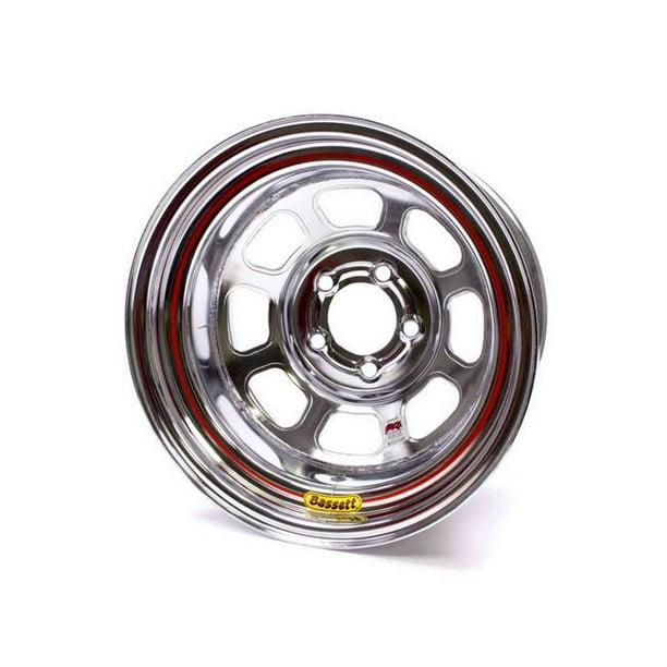58DC4IC IMCA D-Hole Wheel - 15 x 8 in. - 5 x 4.75 in. - Chrome - 4 in ...