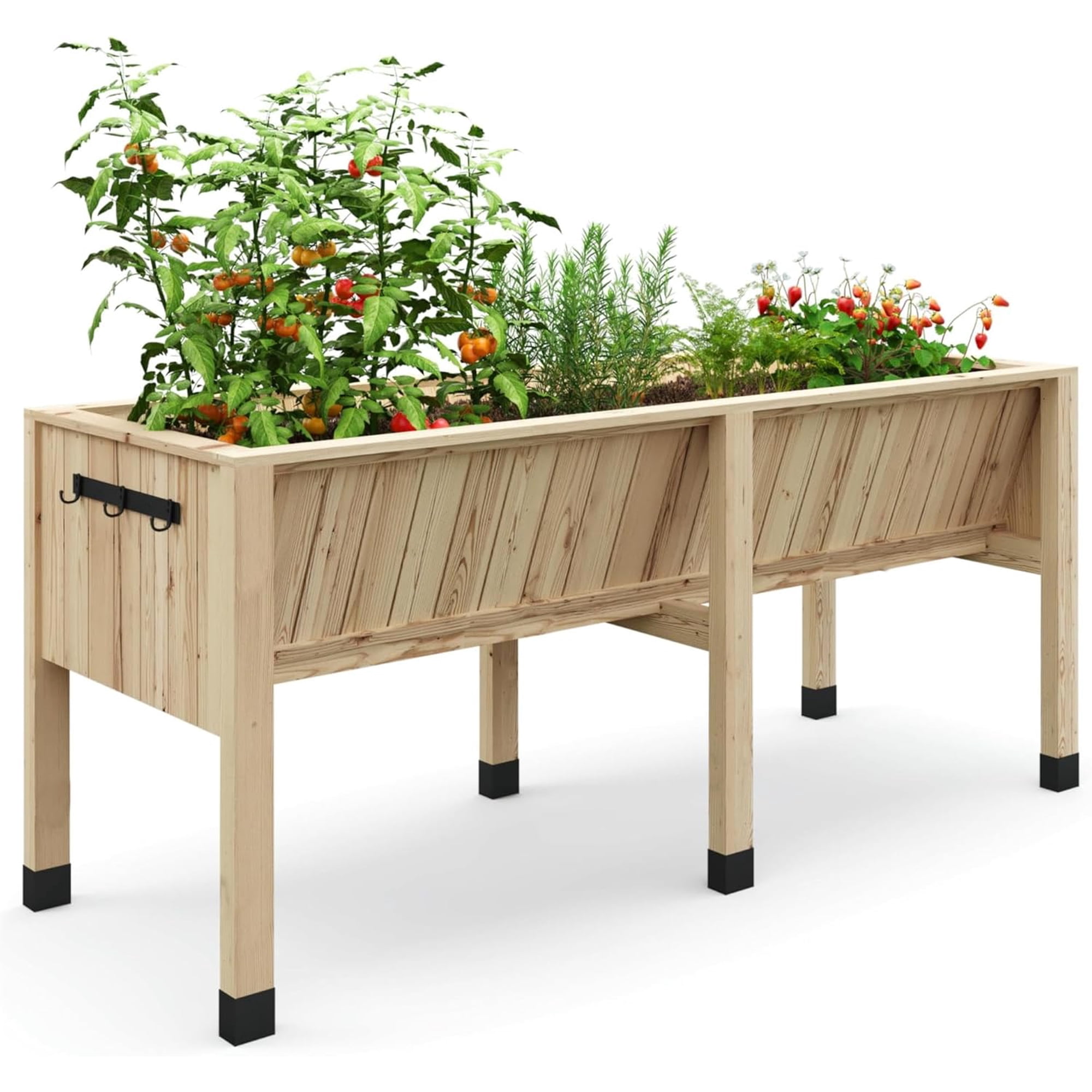 Click here for Beesclover 72x26x31 Inch Raised Garden Bed With Le... prices