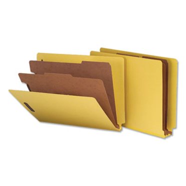 Universal Pressboard Classification Folders, Letter, Six-Section ...