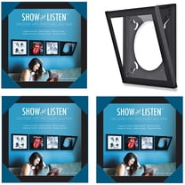 Vinyl Record Frame Wall Front Opening, 3-Pack Album Frames for Vinyl ...