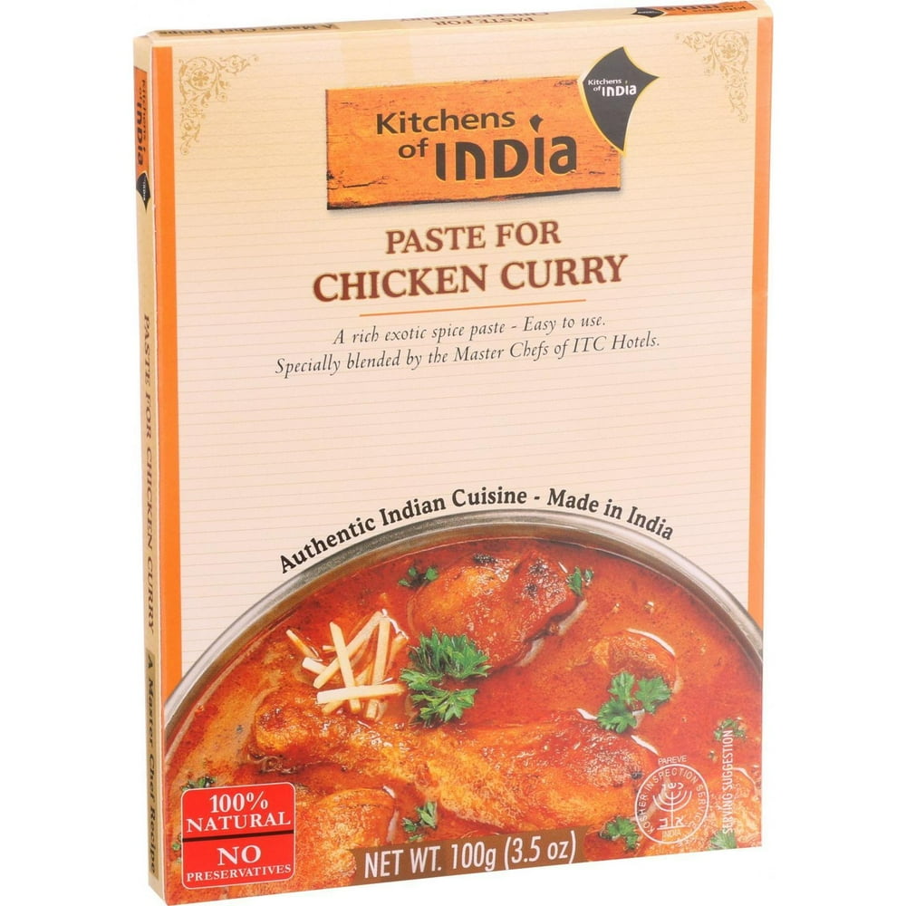 Kitchen Of India Paste - Chicken Curry - 3.5 oz - Case of 6 - Walmart ...