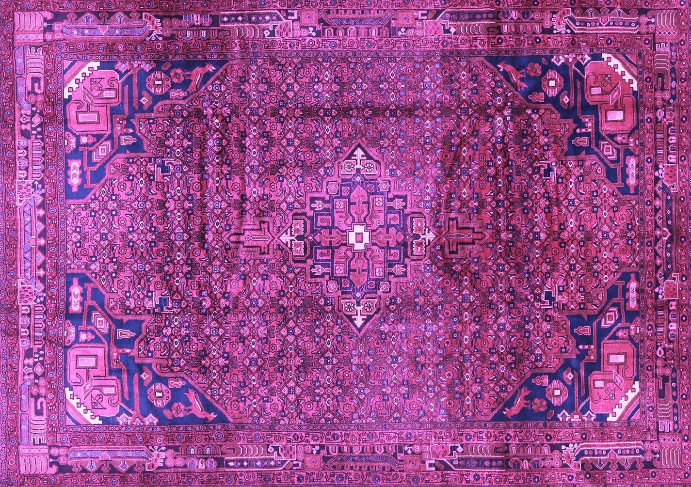 Ahgly Company Indoor Rectangle Persian Purple Traditional Area Rugs, 3 ...