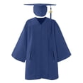 Bainana Graduation Gown And Cap Outfit Set For Child Girls Solid Color ...