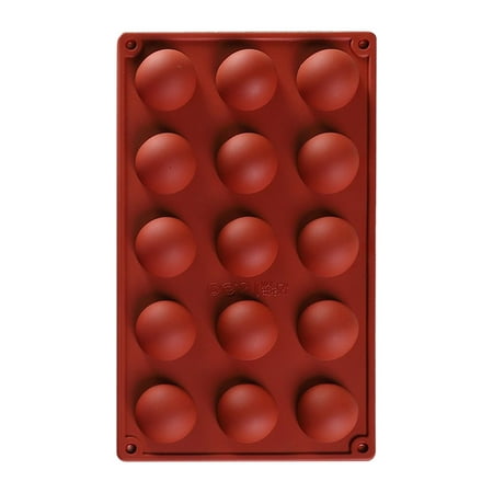 Amdohai 1PCS 15 Holes Silicone Mold Hemispherical Baking Mold Round ...