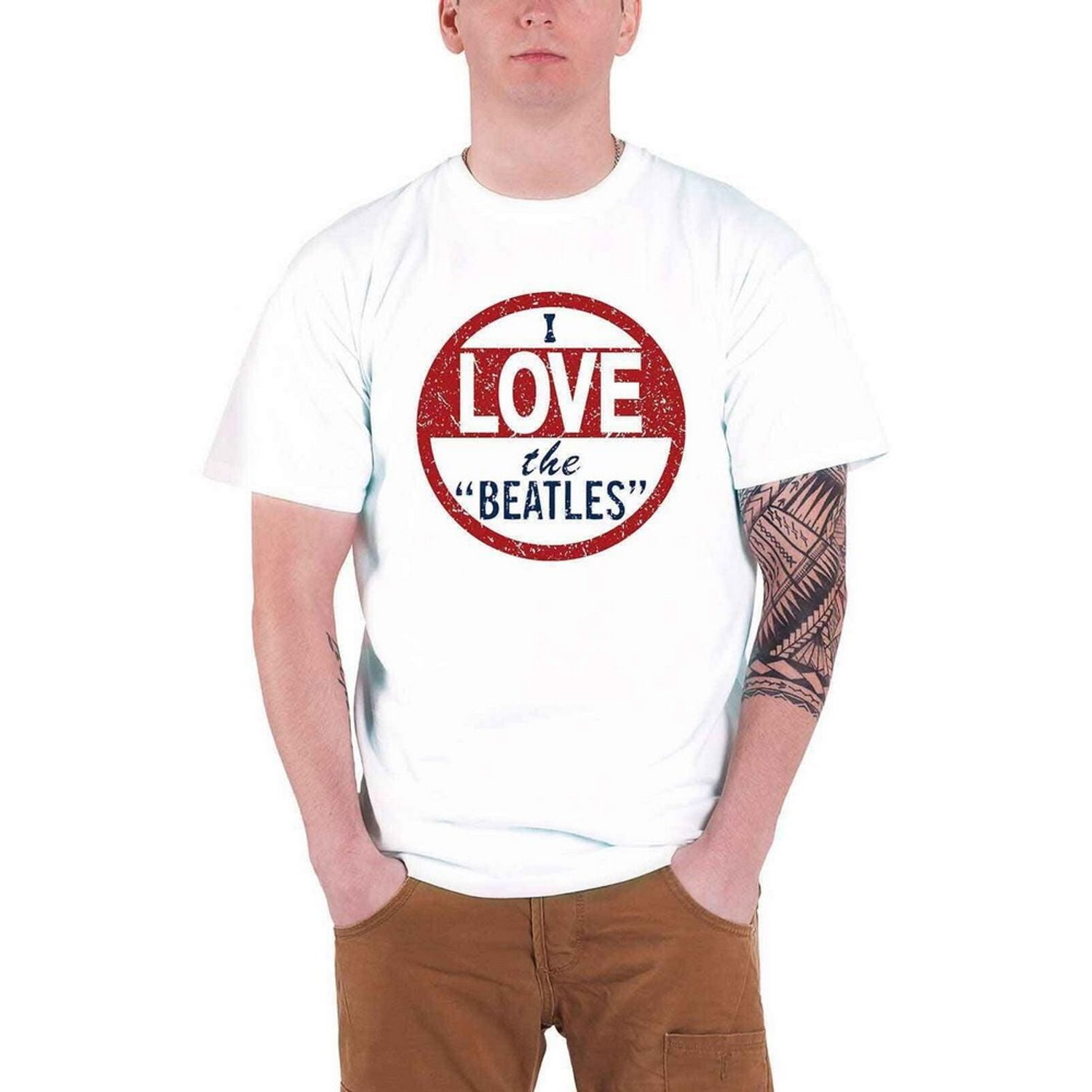 Click here for The Beatles Adult I Love The Beatles Back Print T-... prices