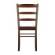 Winsome Wood Benjamin Ladder-Back Chairs, 2-PC Set, Walnut Finish ...