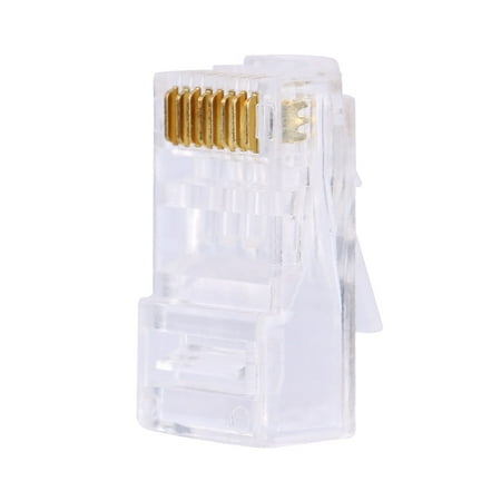 Cable Head Self-locking LAN Connector, Ethernet Connector, 100 PCS/LOT ...