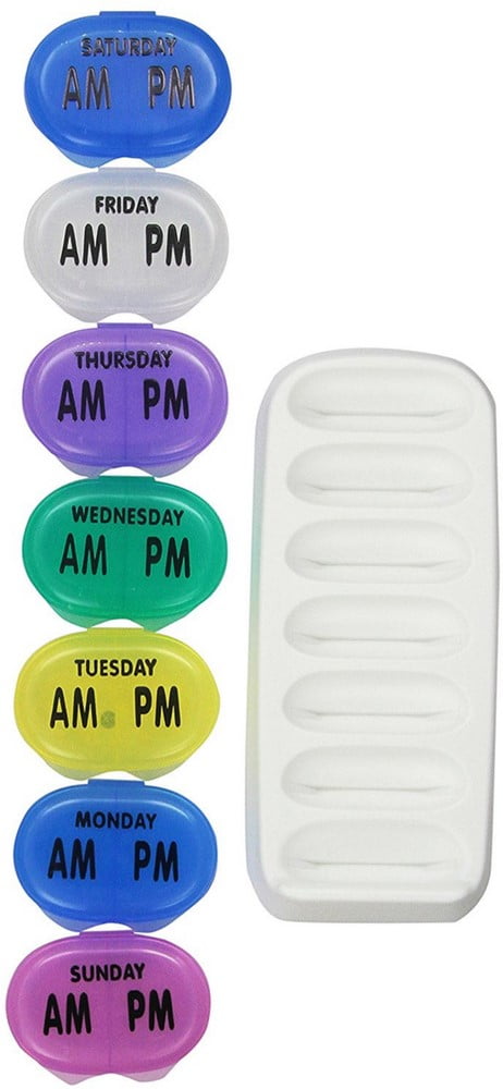 6 Pack - Apex Pocket Med Pack With 7-Day Tray, Assorted Colors 1 ea ...