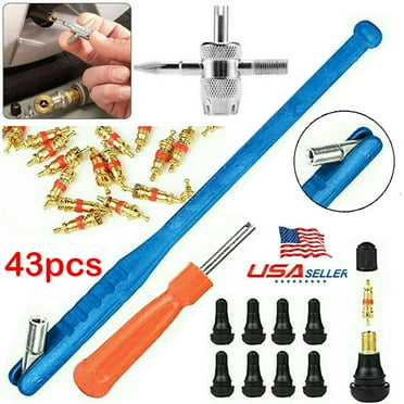 SPRING Car Tire Valve Stem Core Remover Tool Slotted Handle Screwdriver ...
