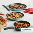 Farberware 3 Piece Easy Clean Aluminum Non-Stick Frying Pan, Skillet ... Farberware 3 Piece Easy Clean Aluminum Non-Stick Frying Pan, Skillet ...