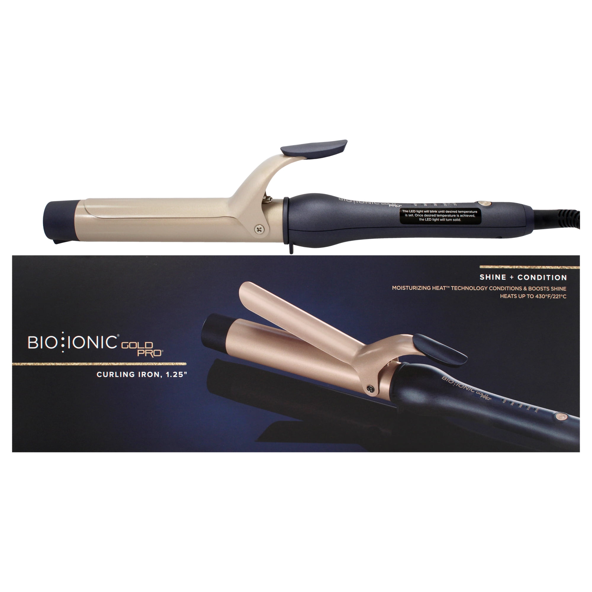 Click here for Gold Pro Curling Iron By Bio Ionic For Women - 1.2... prices