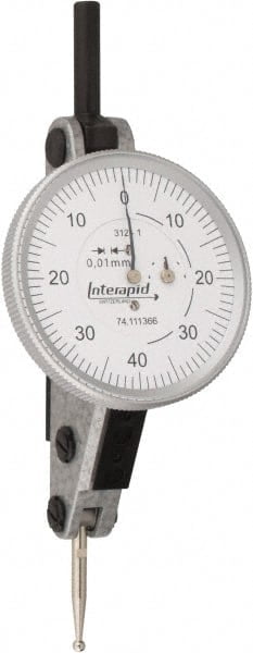 INTERAPID to 2mm 0.0100mm Graduation, Horizontal Dial Test Indicator ...