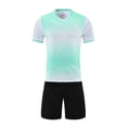 Ceisia Soccer Jersey and Shorts Set with Abstract Gradient Pattern ...