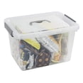 6-Pack Clear Plastic Storage Box with Lids, 10 L - Walmart.com