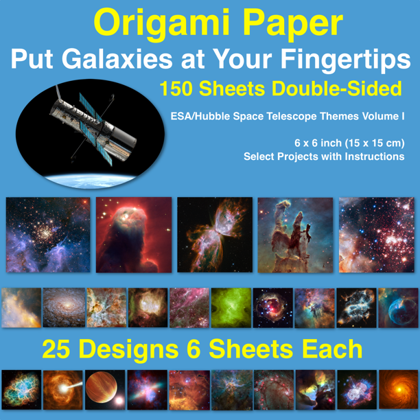 Rally Arts Origami Paper of Galaxies at Your Fingertips, 6x6 inch ...