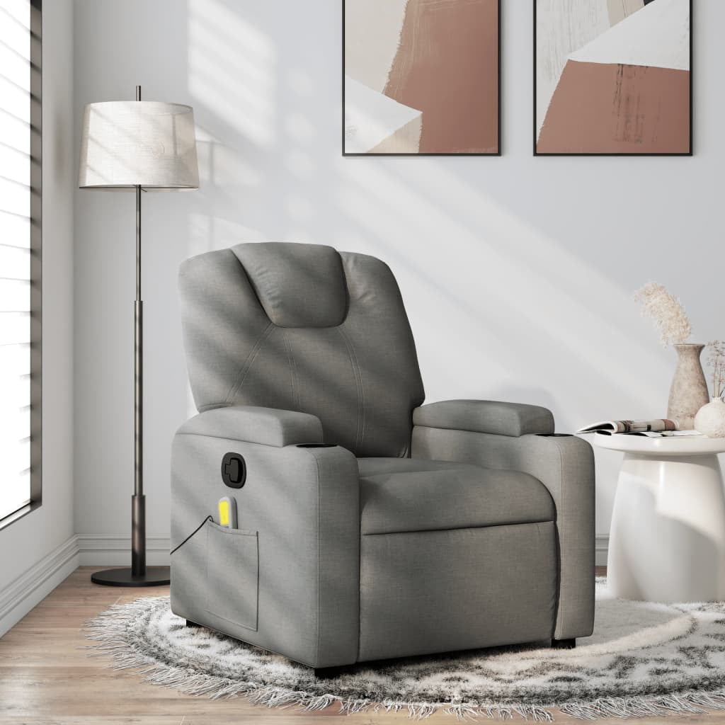 Click here for Vidaxl Massage Recliner Chair Dark Grey Fabric prices