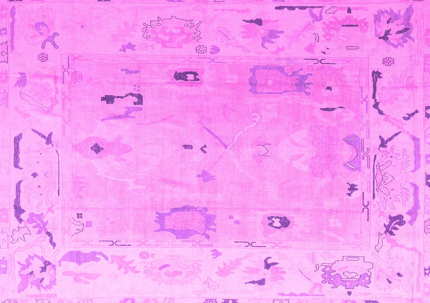 Ahgly Company Indoor Rectangle Abstract Pink Modern Area Rugs, 2' x 3 ...