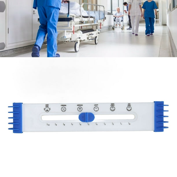 Test Pain Rating Ruler, Plastic Pain Ruler Compact Blue White Easy ...