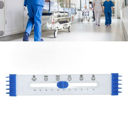 Test Pain Rating Ruler, Plastic Pain Ruler Compact Blue White Easy ...