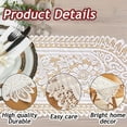 2 pack cotton crochet lace table runners, vintage rectangular dresser ...