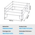 8'x8' Portable Metal Horse Pen, Stainless Steel Quick-Connect Corral ...