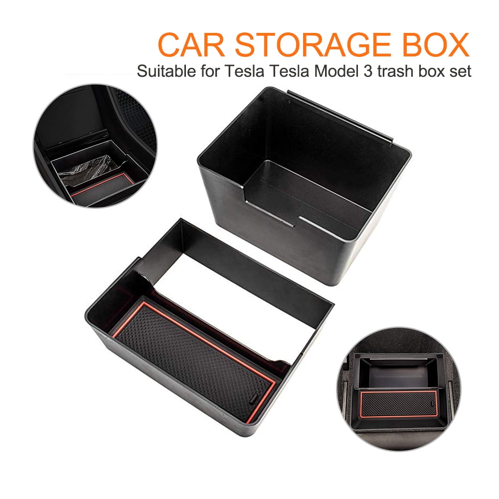 Model 3 Center Console Trash and Storage Bin, M3 Small Rubbish Wastebin ...