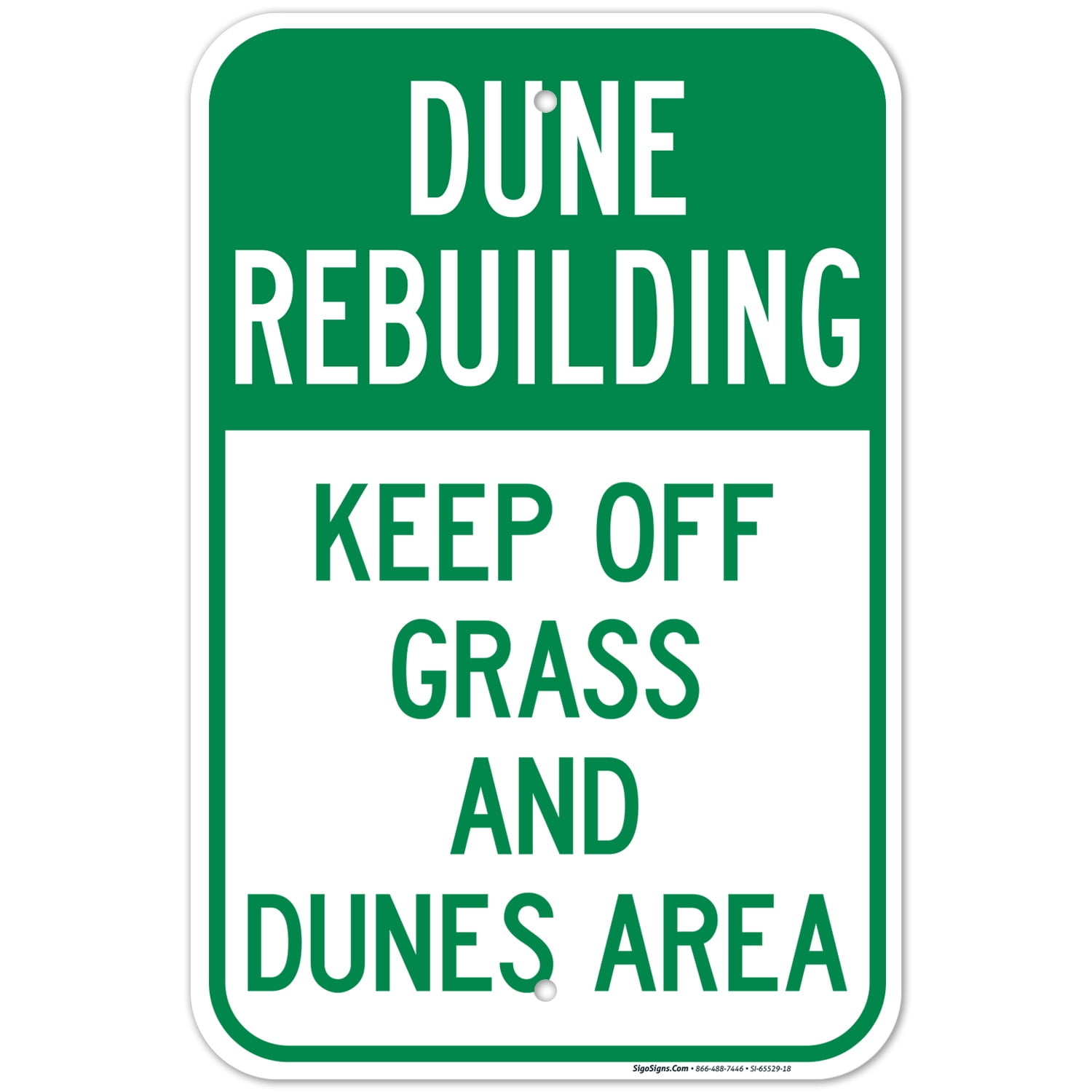 Dune Rebuilding Keep Off Grass And Dune Area Sign, - Walmart.com