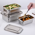AOOOWER Stainless Steel Food Freezing Container Large Capacity Ice ...