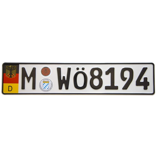 International Tie European German Euro License Plate with Random ...