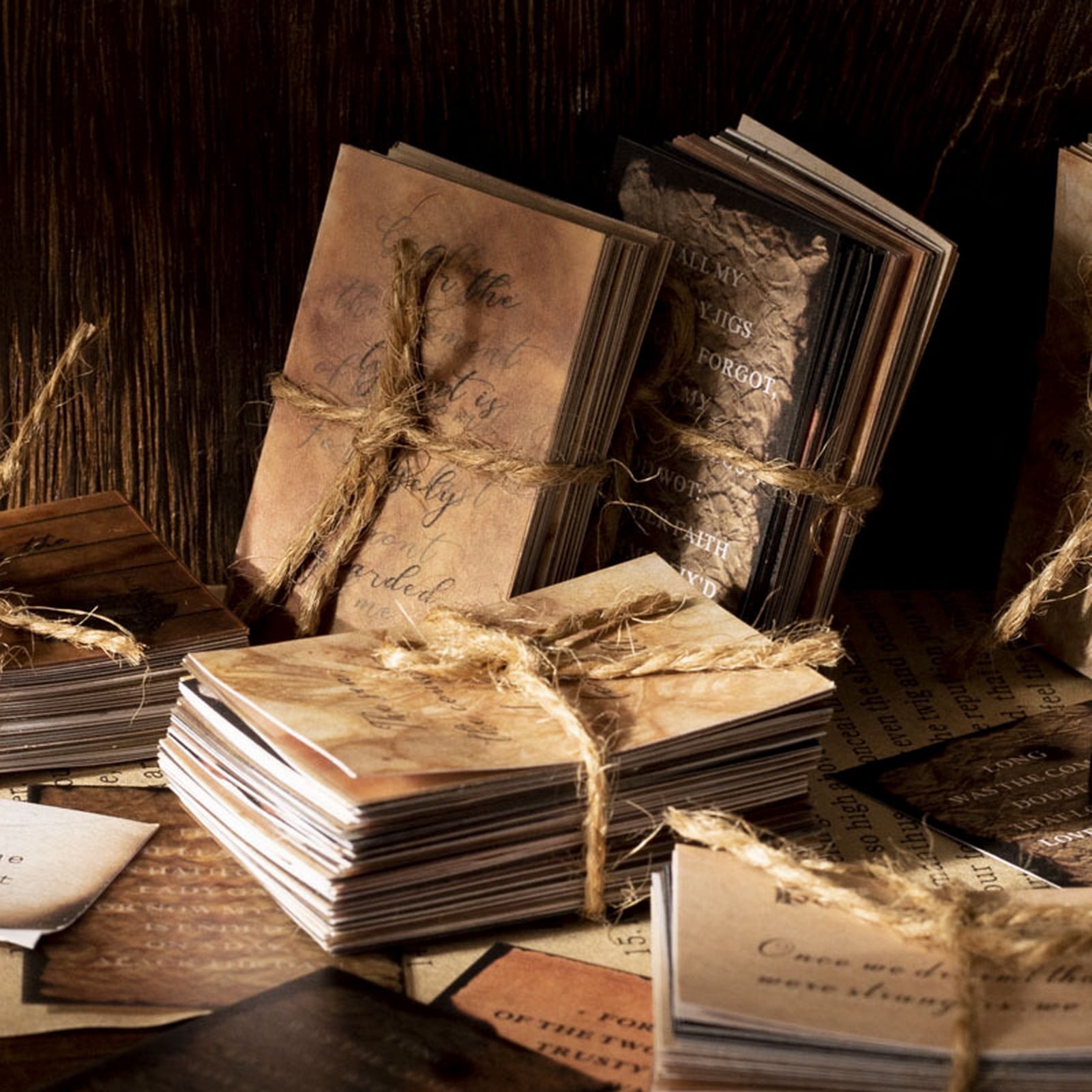 Anvazise 40Pcs Handbook Sticker Vintage English Poetry Design Writable ...