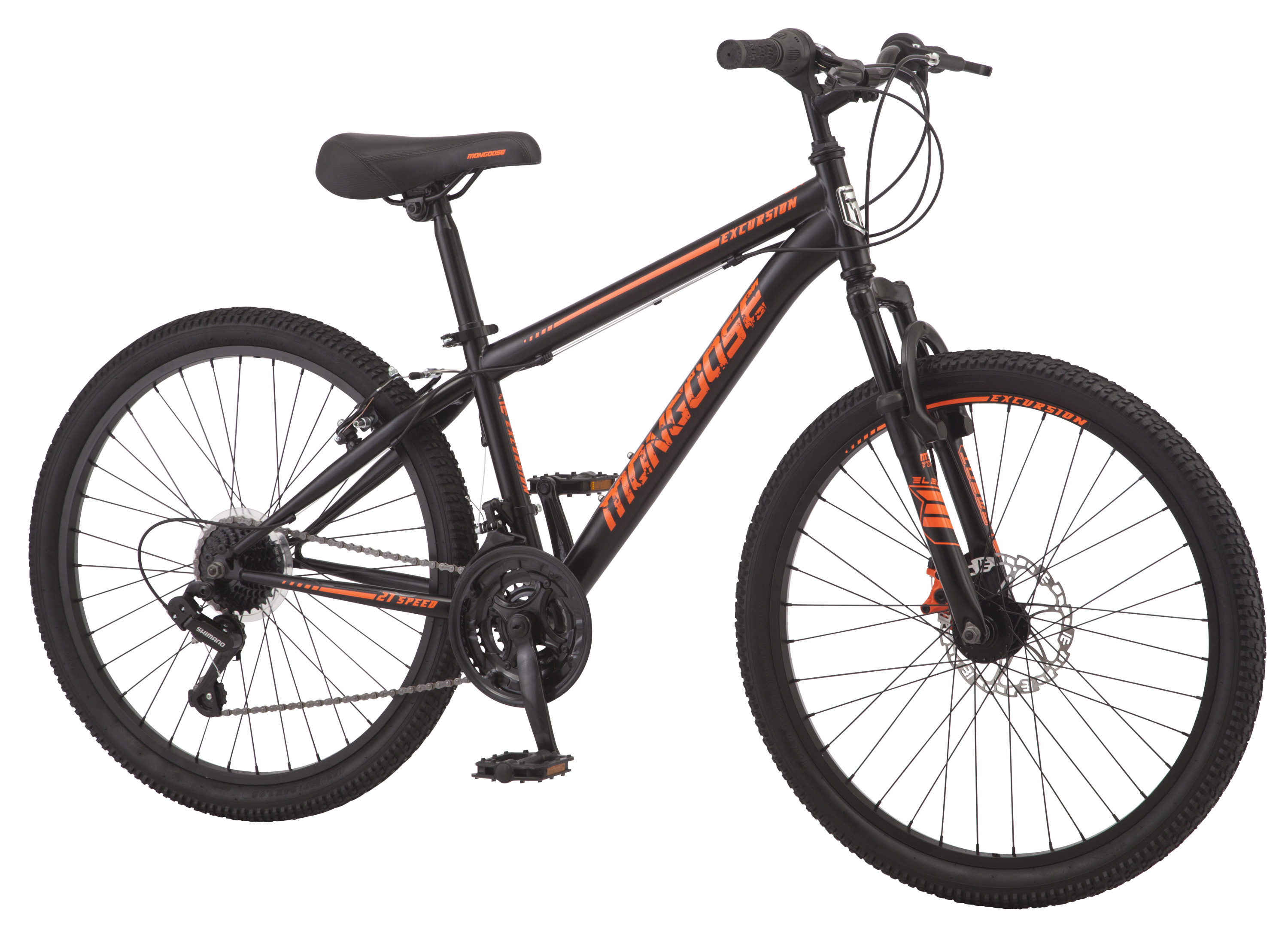 Mongoose Excursion Mountain Bike 24 Inch Wheel 21 Speeds Boys Frame Mongoose Excursion Mountain Bike 24 Inch Wheel 21 Speeds Boys Frame